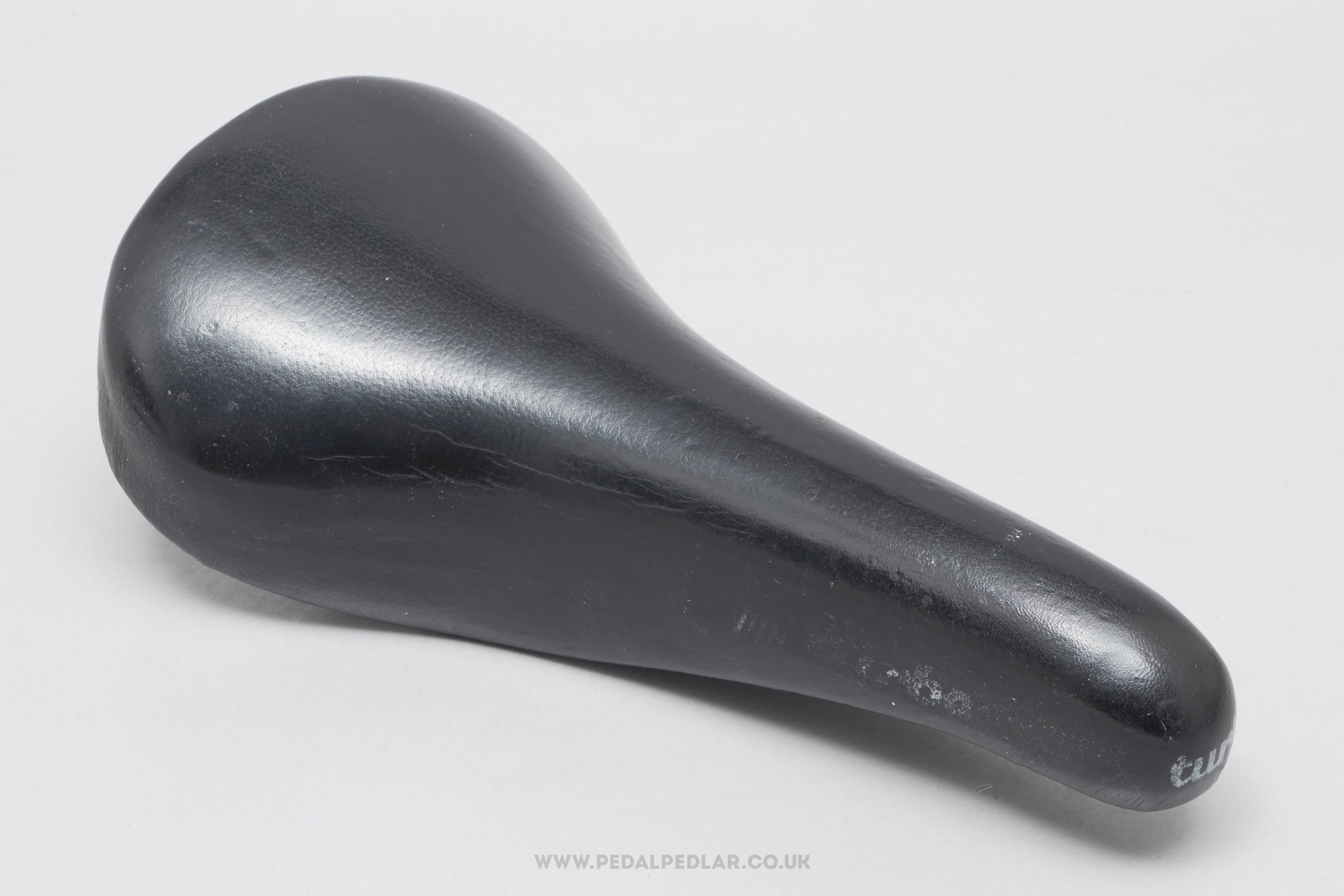 Selle Italia Turbo c.1987 Vintage Black Leather Saddle